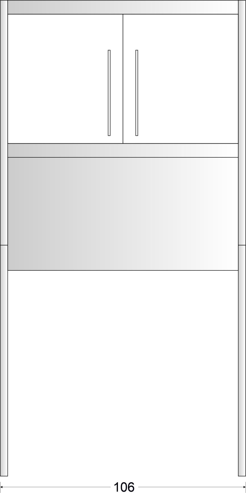 Bausatz SLD Studioline H2060 | 120 cm | Sand | 131000000.11